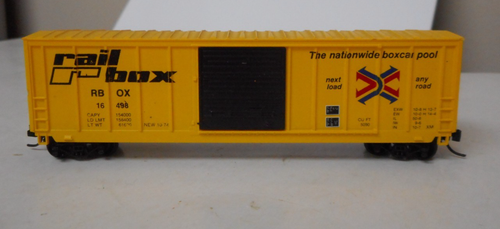 Roundhouse N scale 50' single door boxcar Railbox | eBay
