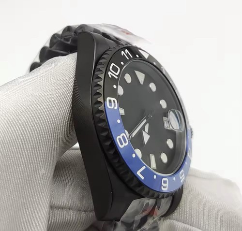 BLACK SUB MARINE DIVE WATCH W/ NH35 BATMAN 100M DIVE 40 MM SILVER ...