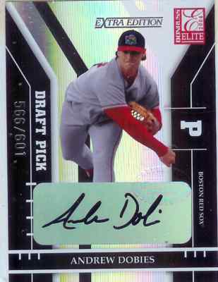 2004 Elite Donruss Rookie Autograph Andrew Dobies Boston red soxs | eBay