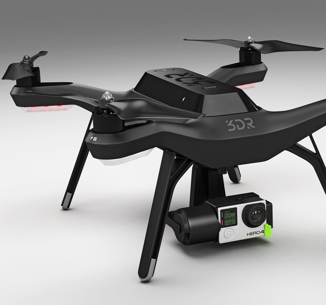 MAS Upgrade Propellers for 3dr Solo With Built-in Nut in Black - X4 Set ...