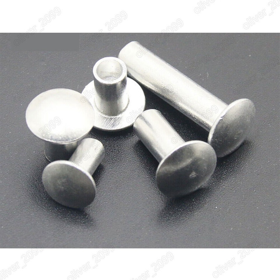 Aluminum Oval Head Semi Tubular Rivets M2 M2.5 M3 M4 M5 M6 | eBay