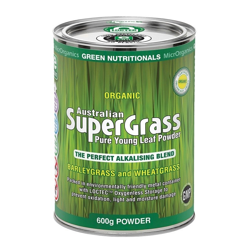 ^ MicrOrganics Green Nutritionals Organic SuperGrass 600g Super Grass ...