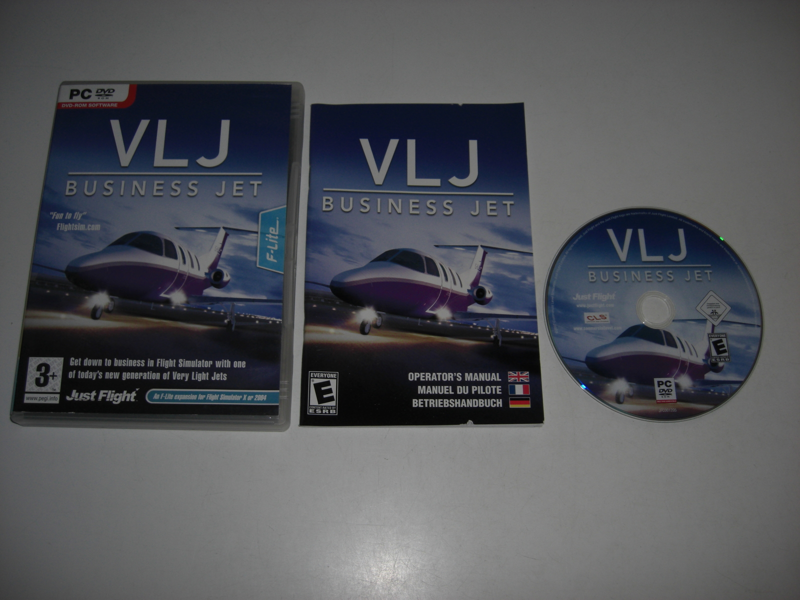 VLJ BUSINESS JET Pc DVD Add-On Microsoft Flight Simulator 2004 & X FSX ...