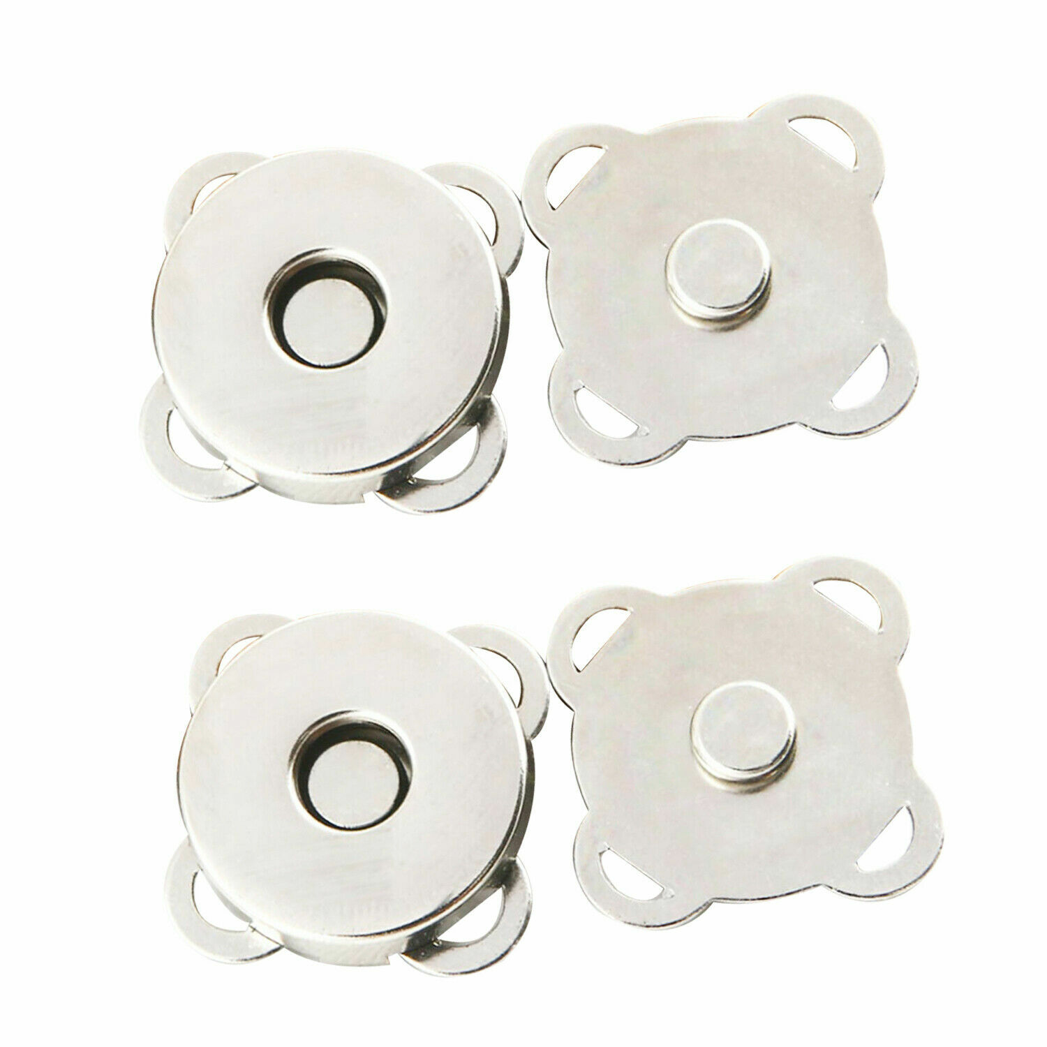 14/18mm Magnetic Snap Clasp Buttons Flower Shape for Leather Craft ...