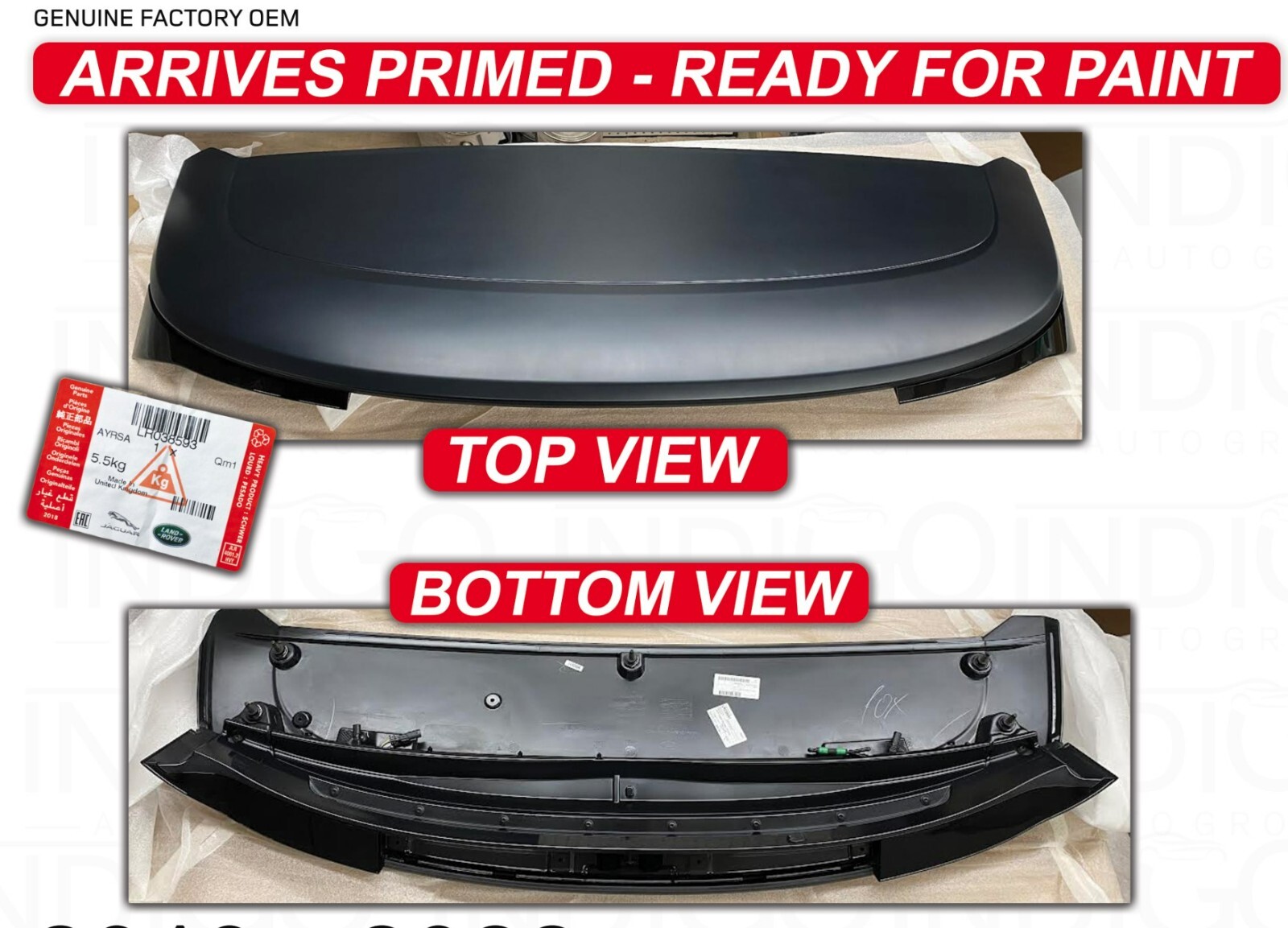 Genuine Land-Rover 2013-2022 RANGE ROVER TOP REAR OEM SPOILER LR038593 ...