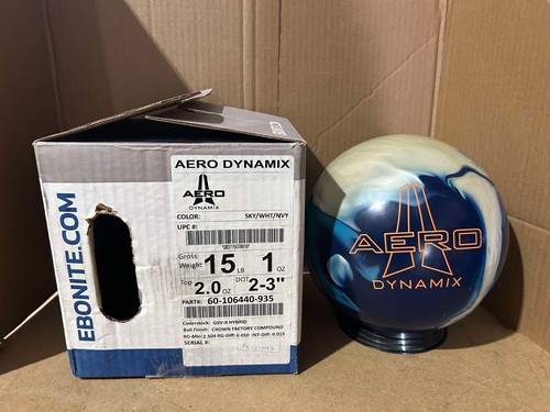 NEW 15LB Ebonite Aero Dynamix Bowling Ball 1297 | eBay