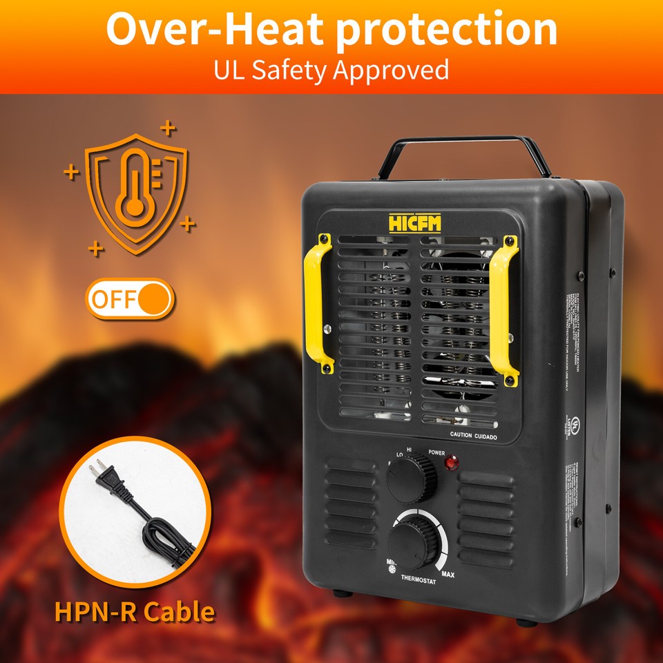 Electric Space Heater (Milk House Heater) 1500-Watt Milkhouse Heater ...