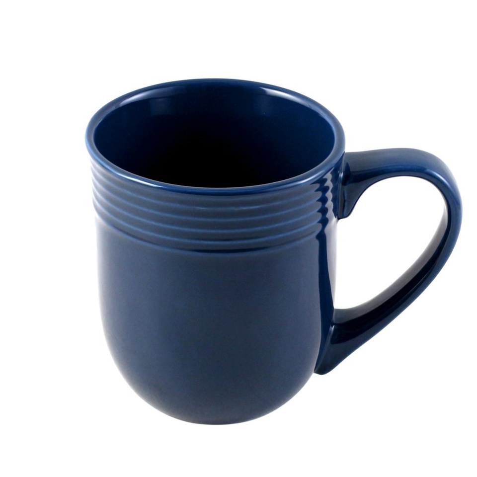 Elegant Stoneware Round Coffee Mug Hot Cocoa Tea Cup Microwave Safe 16. ...