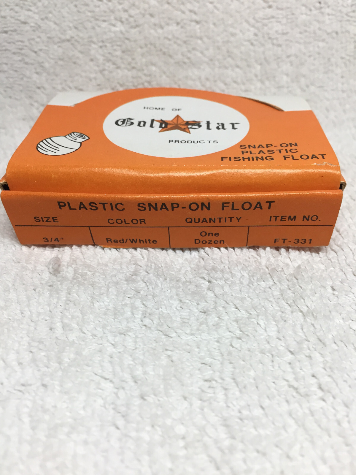 Fishing Snap On Floats - Red White - Size 3/4 Inch - 24 Bobbers Ships ...