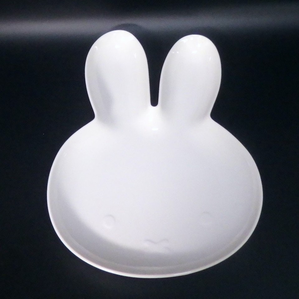 Miffy Shape Ceramic Plate Morning Lunch Plate White Dish Size L 22×30cm ...