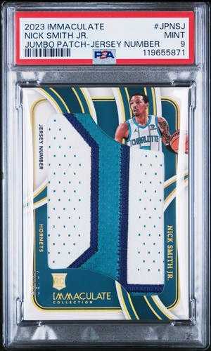 2023-24 Panini Immaculate - Nick Smith Jr. RC - Jumbo Patch Jersey ...