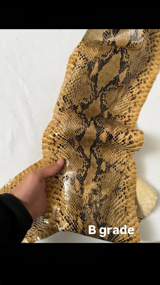 Real snake leather, genuine snakeskin hides, long and wide python ...