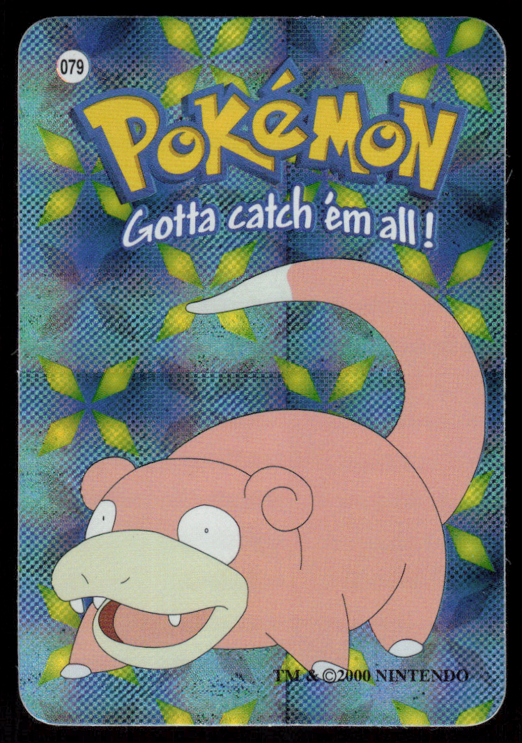 Slowpoke 079 Pokemon Vending Prism Holo Sticker Card | eBay