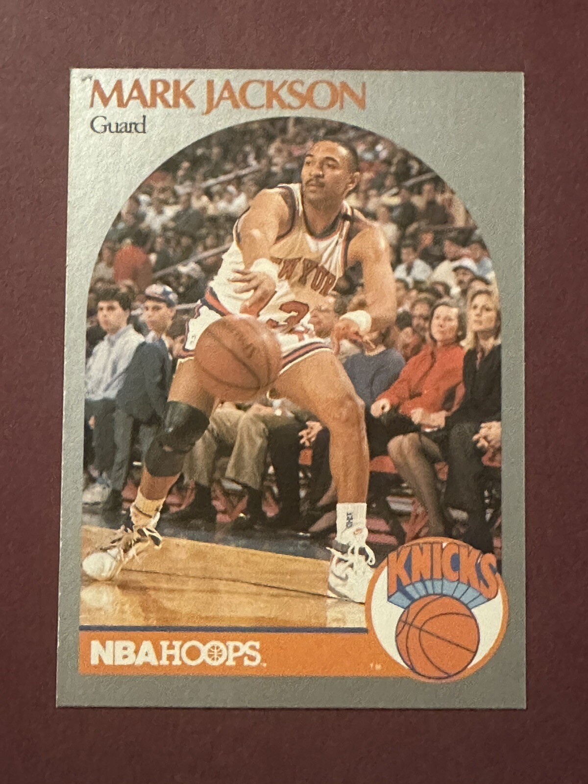Vintage New 1990 NBA Hoops Mark Jackson NY Knicks W/Menendez Brothers ...
