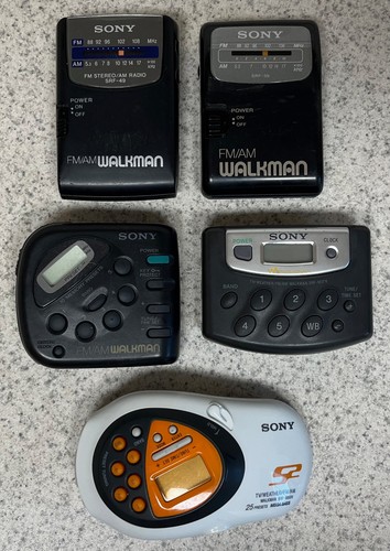 Collection of (5) Sony Walkman Portable Players - Untested. | eBay
