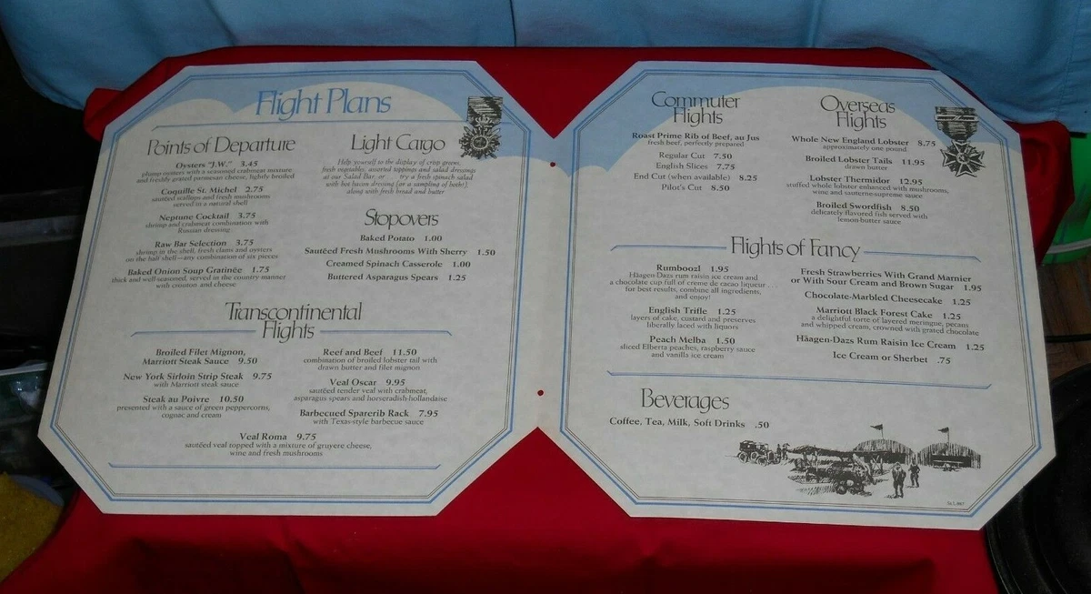 Marriott Restaurant Menus