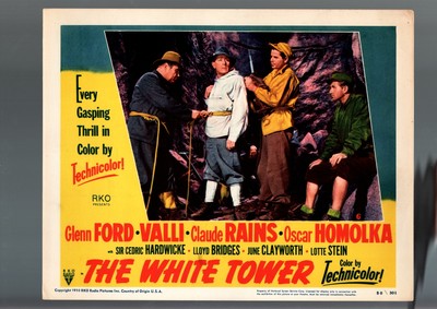 Lobby Card: WHITE TOWER-LOBBY CARD #6-1950-GLENN FORD CLAUDE RAINS-FN ...