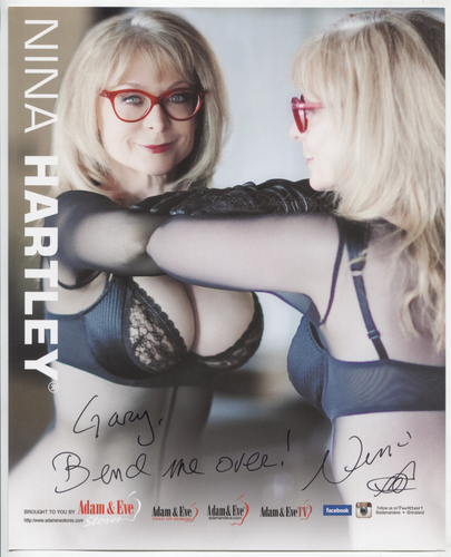 Nina Hartley Adult Actress Autographed 8x10 Promo Photo w/COA WWE22-100 | eBay