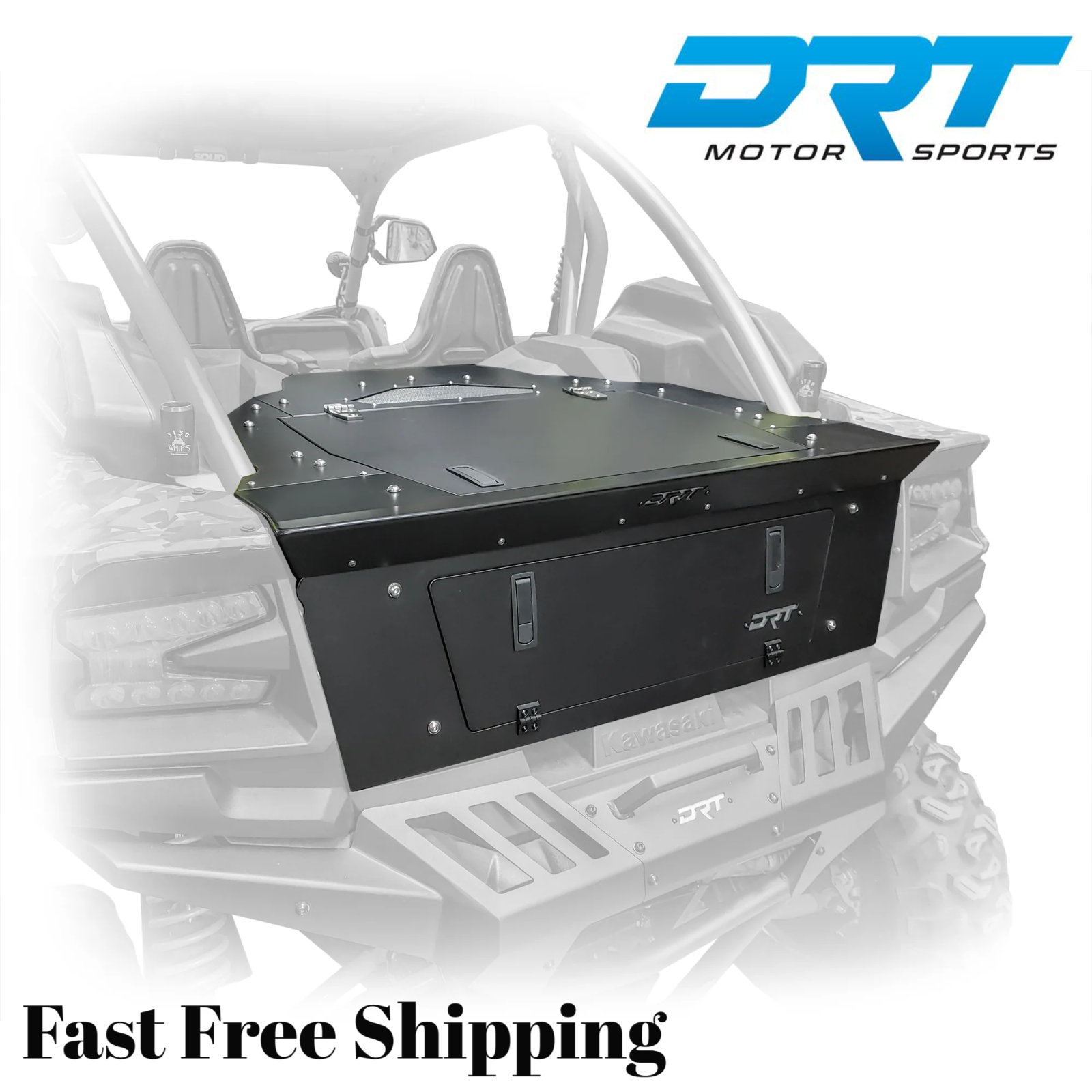DRT KAWASAKI KRX1000 KRX 1000 Aluminum Storage Box Trunk Lid Enclosure ...