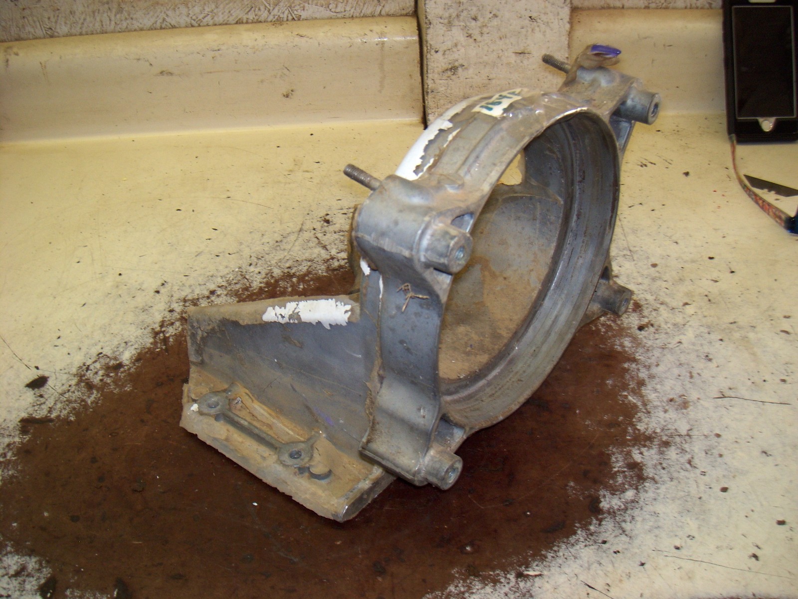 96 KAWASAKI ST750 JET SKI PUMP INTAKE TRANSOM SHOE HOUSING BRACKET ...