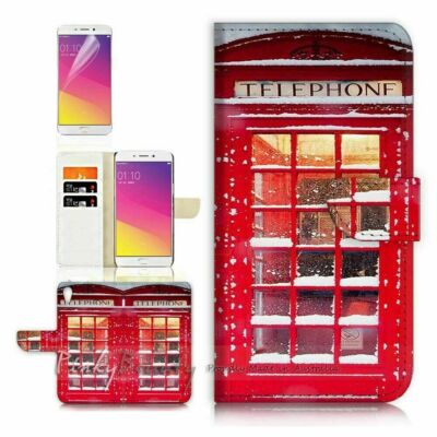 British Station Phone Wallet Case Cover For Optus X Pro 2 / ZTE P652 ...
