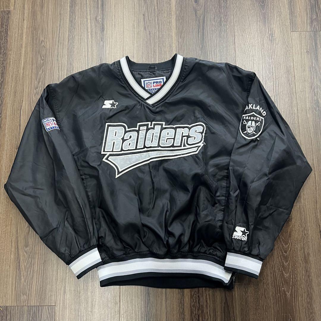 bOta Starter 90s NFL Raiders Embroidered Nylon Jacket… - Gem