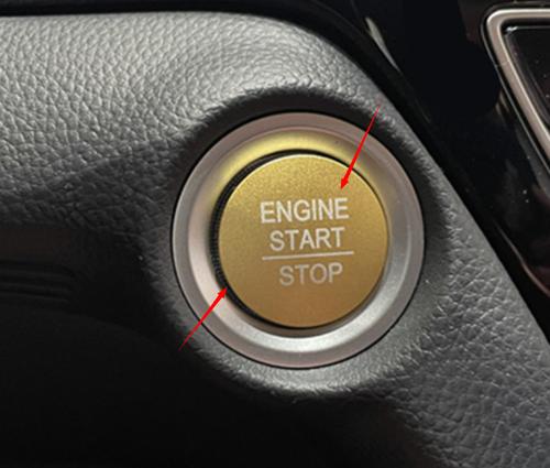 For Acura Integra 23-24 Yellow Aluminum Interior Push to Start Button ...