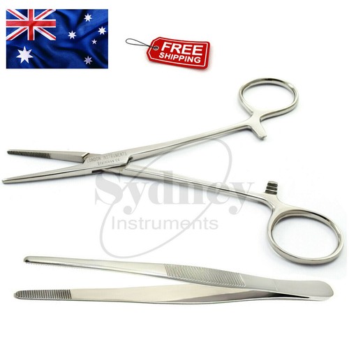 Dental Locking Forceps Serrated Tip Kelly Forcep & Cotton Dressing ...