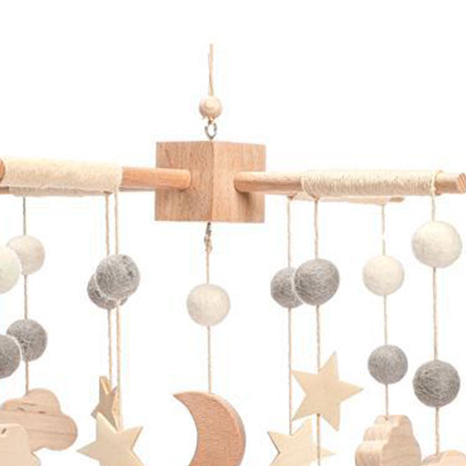 Baby Hanging Rattles Toys Stars Clouds Moon Funny Baby Crib Mobile | eBay