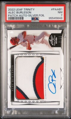 2022 Leaf Trinity Silver 3 CLR Patch Auto /99 - Alec Burleson - PSA 7 ...
