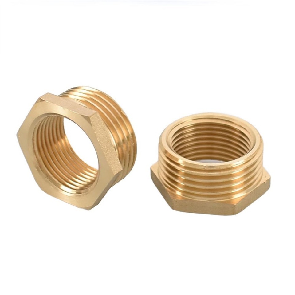 4pcs Brass Threaded Reducers 1 inch to 3/4 inch for Plumbing ...