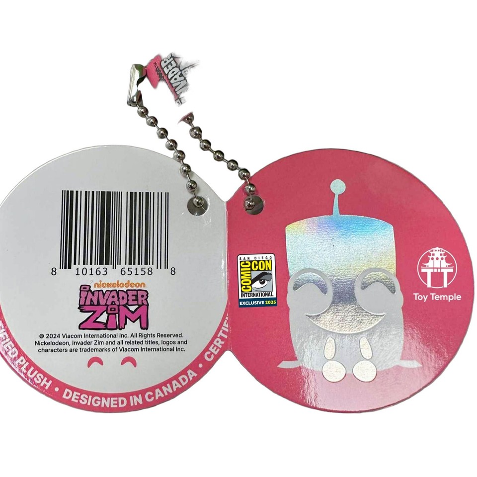 1x GIR ZIPPER INVADER ZIM SDCC COMIC CON EXCLUSIVE TOY TEMPLE 9" PLUSH ...