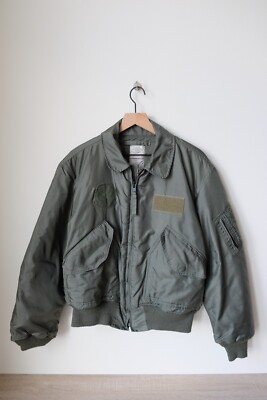 VINTAGE Military Issue 45/P Flyers Cold Weather Jacket Coat Pilot Top ...
