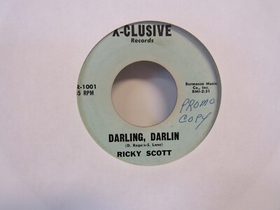 Ricky Scott Darling, Darlin/I Didn't Mean It Promo Rockabilly 7" 45 RPM ...