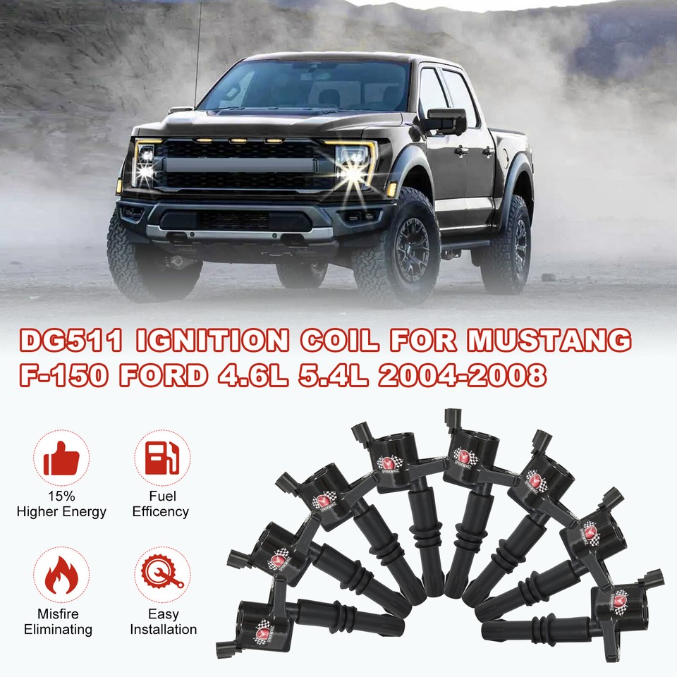 DG511 2004 2005 2006 2007-2008 IGNITION COIL 8PACKS FOR FORD F-150 4.6L ...