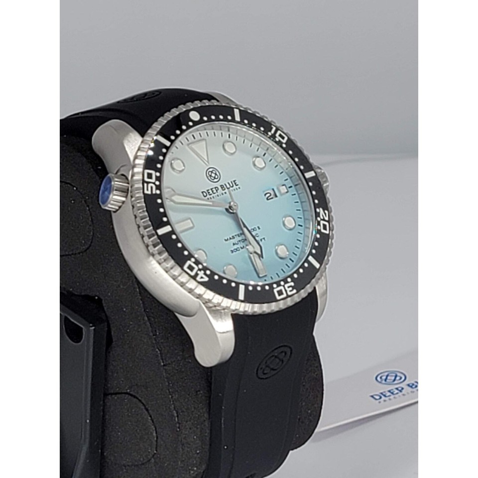 Deep Blue Matte Ice Blue Dial Master 1k Automatic 44mm Diver | eBay