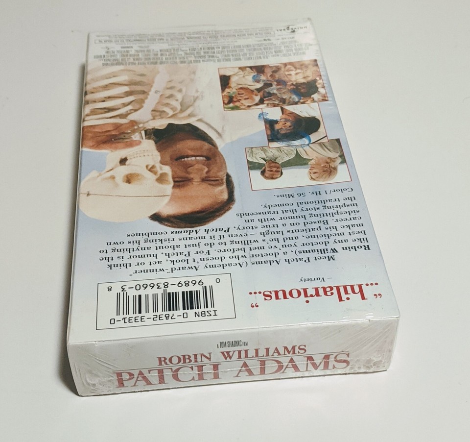 Patch Adams Robin Williams VHS, 1999 BRAND NEW FACTORY SEALED ...