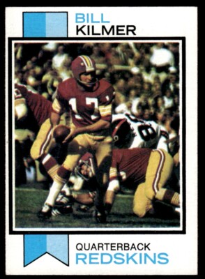 1973 TOPPS BILL KILMER 3 WASHINGTON REDSKINS #499 | eBay