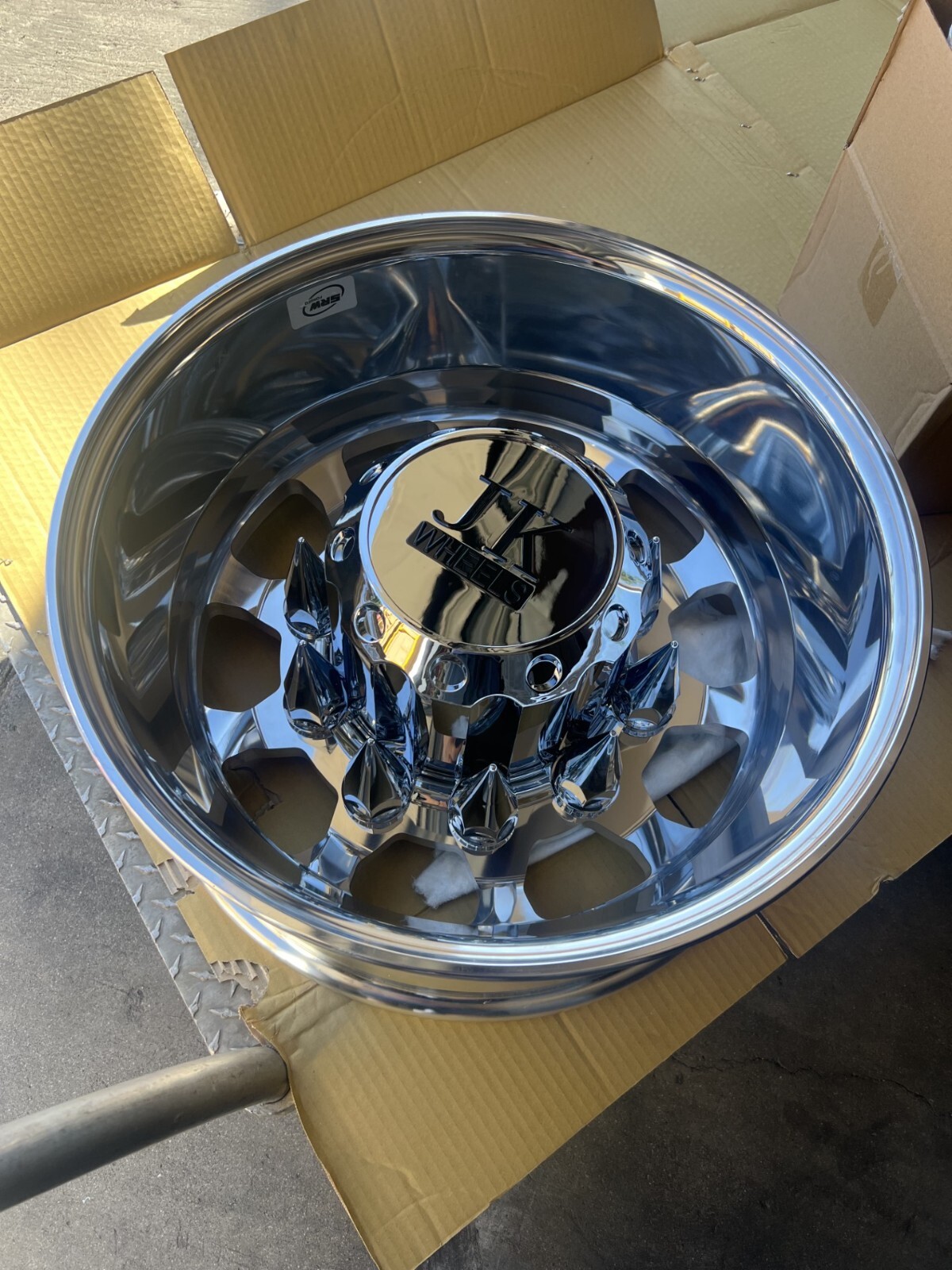 Custom Tuck Dually Wheels Chevy 3500 C30 OBS Ford Dodge 22x8.25 OUTER ...