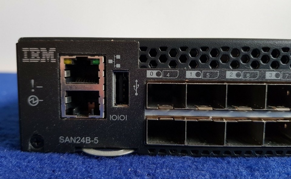 IBM SAN-Switch System Networking SAN24B-5 16Gbps 12 Act Ports 2498-F24 ...