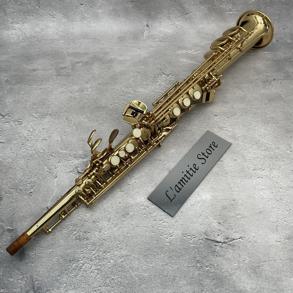 Yamaha YSS-475 Soprano Saxophone YSS475 Gold Wind Instrument Excellent ...
