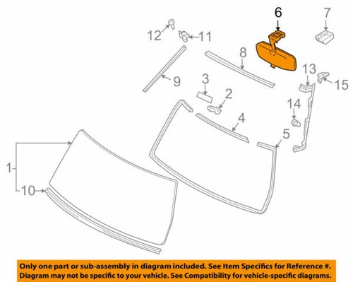 87810-52010-B1 Toyota Mirror assy, inner rear view 8781052010B1, New ...