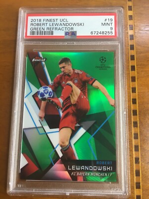 Robert Lewandowski 2018-19 Topps Finest Green Refractor /99 PSA 9 | eBay