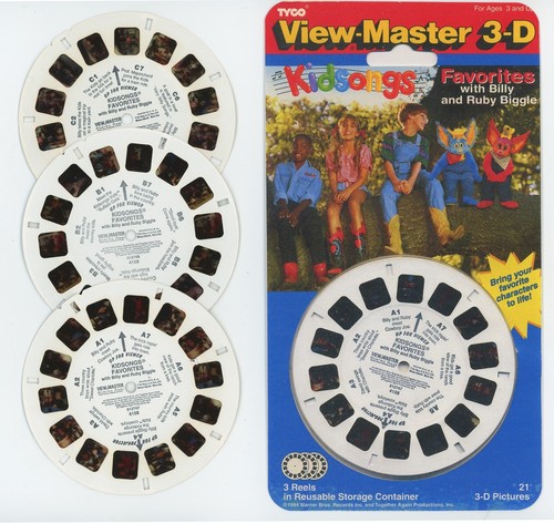 Kidsongs Favorites Billy and Ruby Biggle View-Master Factory Reels Copy ...