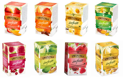 TWININGS INFUSO FRUIT HERBAL TEA - 20 TEA BAGS - NATURAL TEA OF LONDON ...