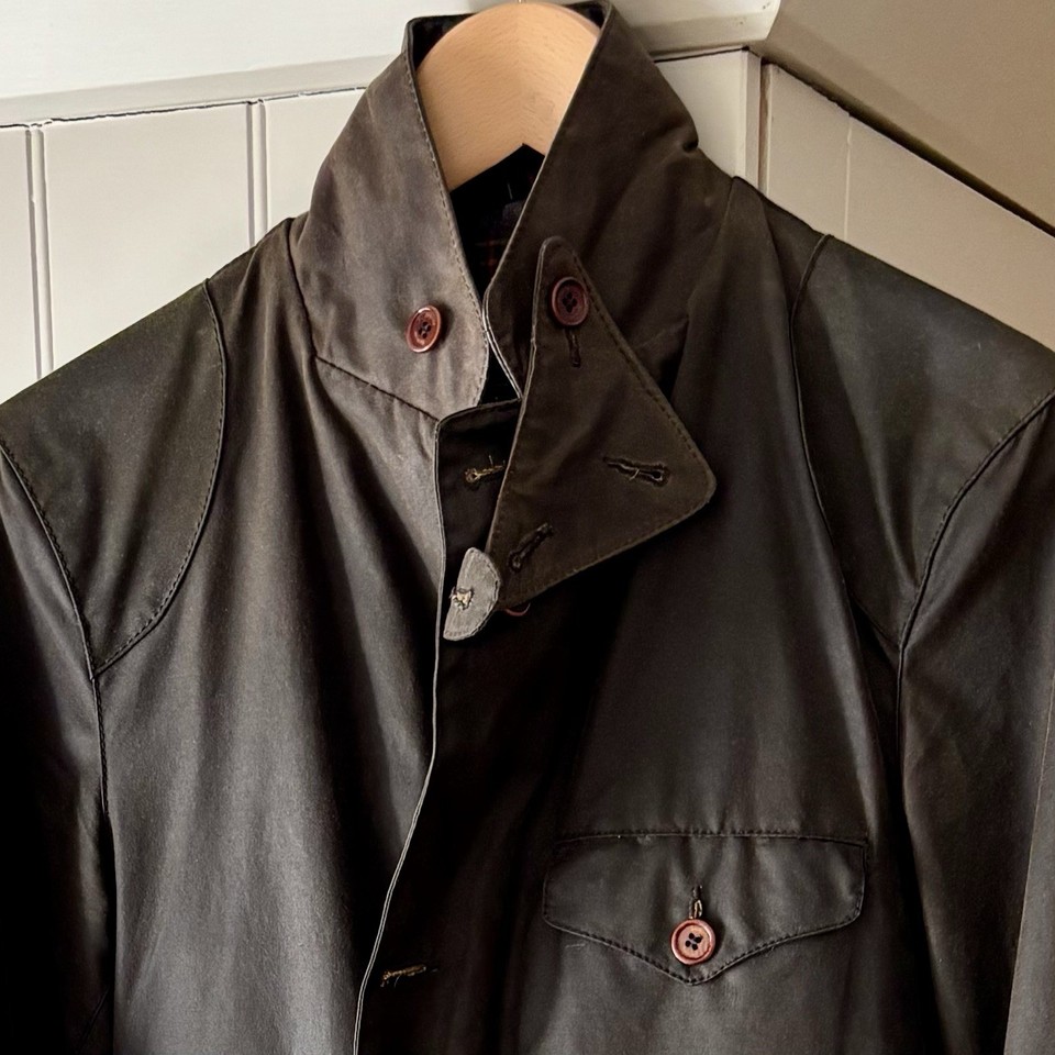 Barbour Dept B Commander Beacon Skyfall Olive Green Wax Jacket | eBay UK