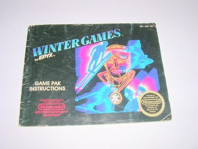 Winter Games (Nintendo NES) Original Instruction Manual | eBay