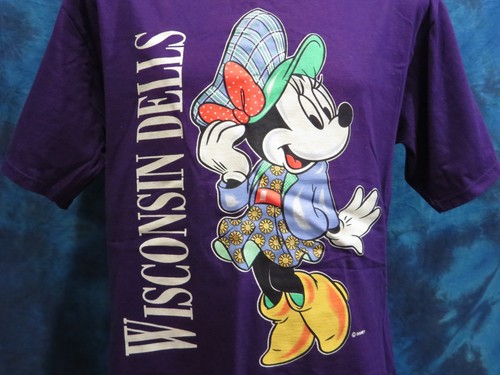 vintage 90s MINNIE MOUSE WISCONSIN DELLS T-Shirt LARGE mickey walt ...
