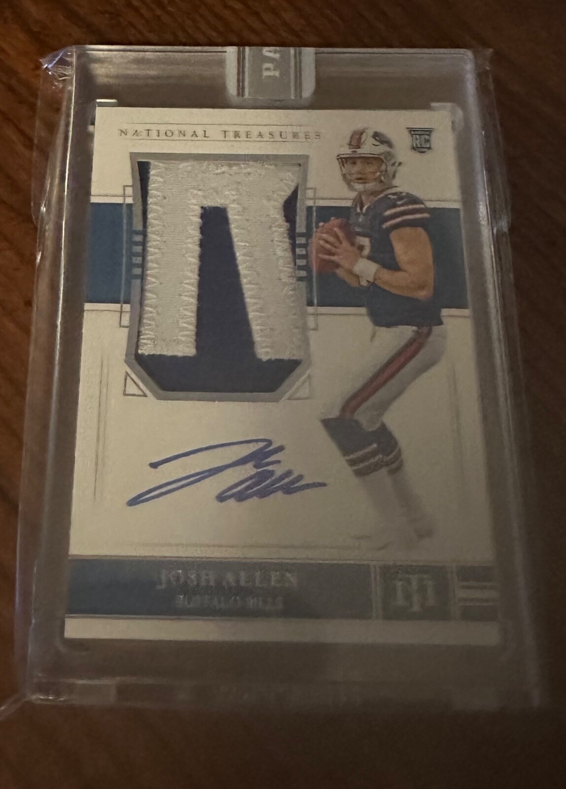 2018 Panini National Treasures RPA Patch Auto Josh Allen White Box RC 1 ...