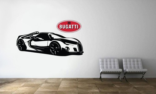 Bugatti Chiron Sport Racing Luxury Car Wall Decal Art Mural Vinyl ...